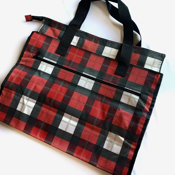 thirty-one | Bags | Thirtyone Large Signature Top Zipper Tote Bag Black ...